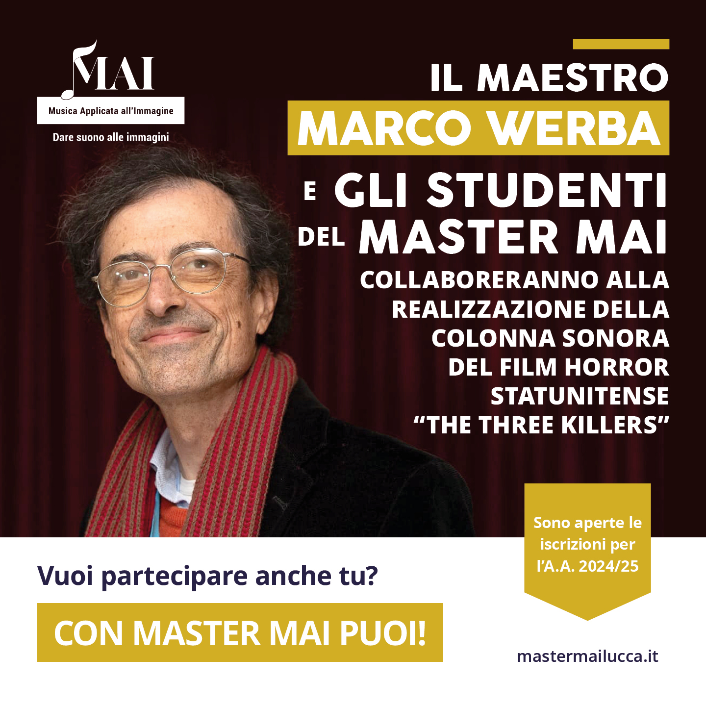 Il maestro Marco Werba - Master MAI Lucca